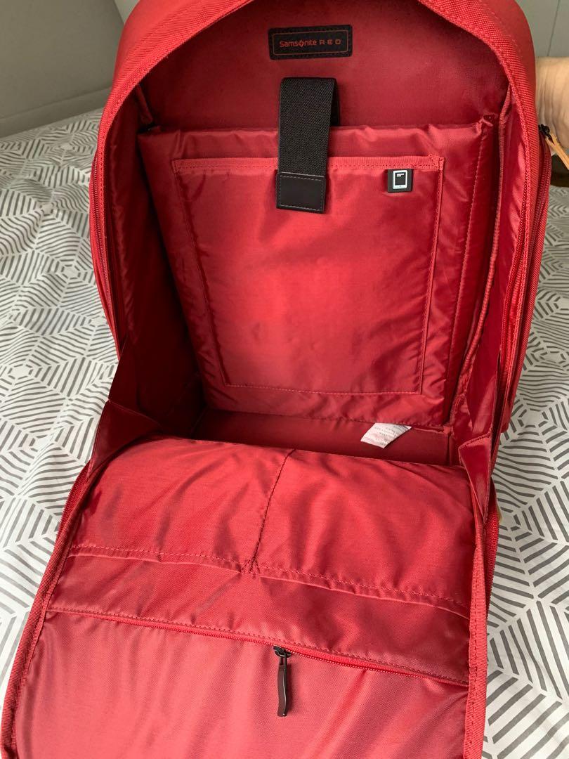 Samsonite Red Laptop Backpack, Women's Fashion, Bags & Wallets ...
