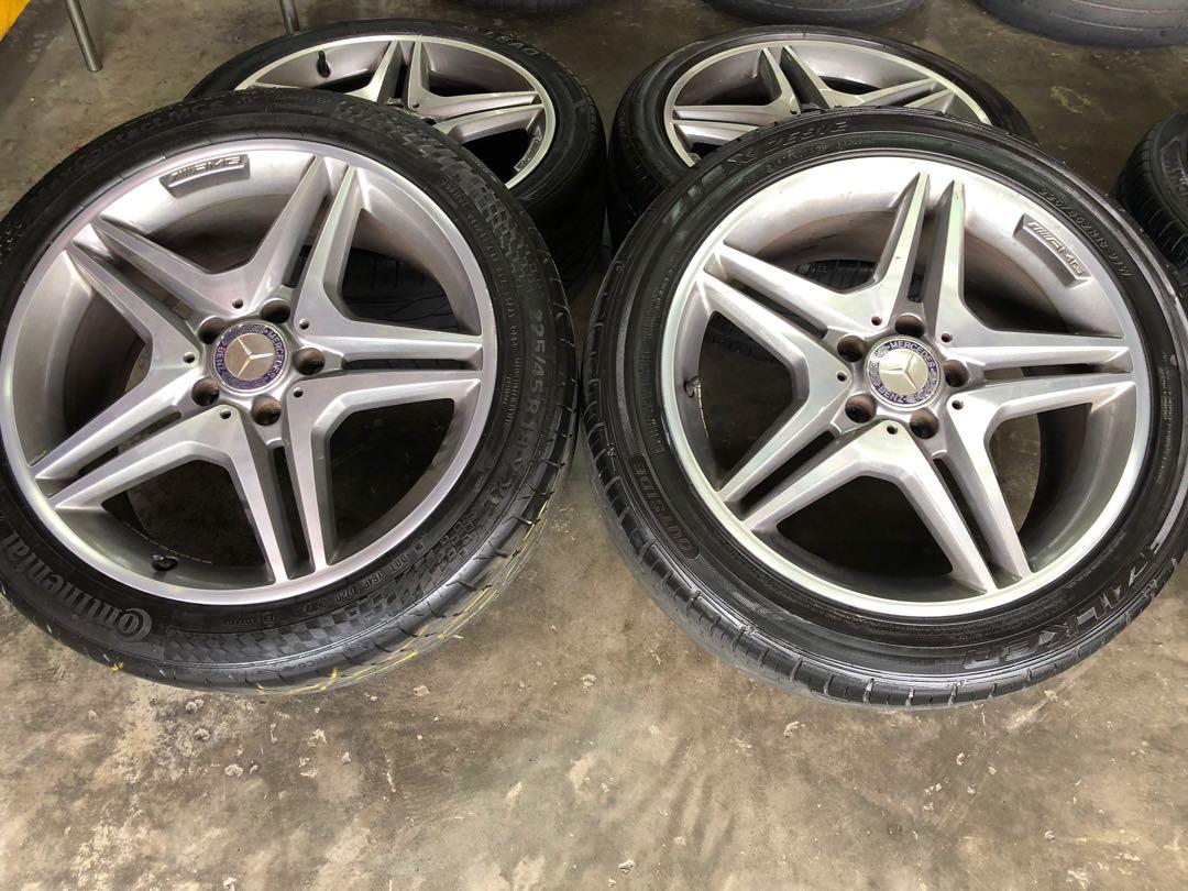 Sport Rim Mercedes Original CLA45 AMG 18, Auto Accessories on Carousell