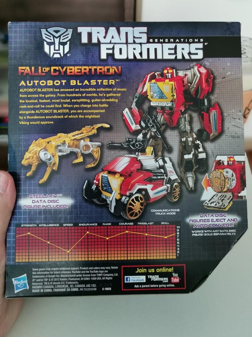 Transformers generations fall of cybertron blaster, Hobbies & Toys ...