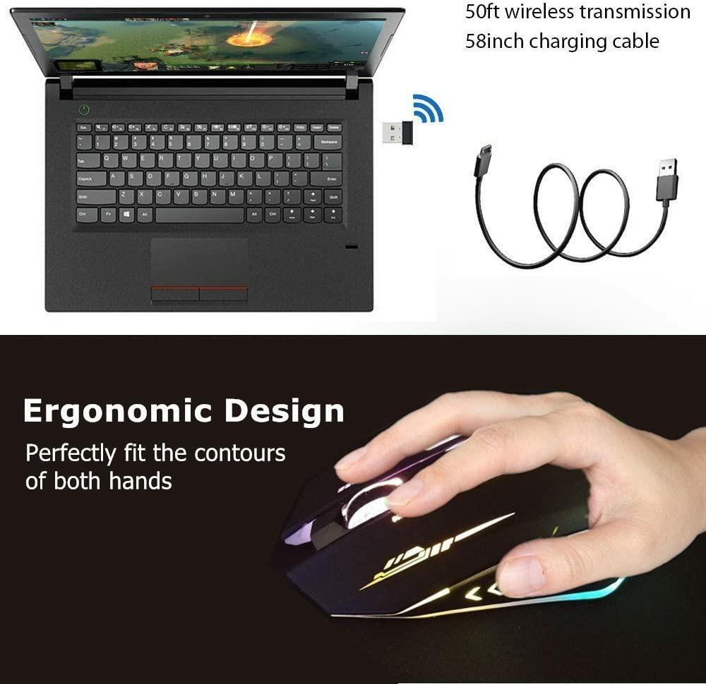 UHURU Wireless Gaming Mouse Rechargeable, 電腦＆科技, 電腦周邊及配件, 電腦滑鼠及相關產品 on ...