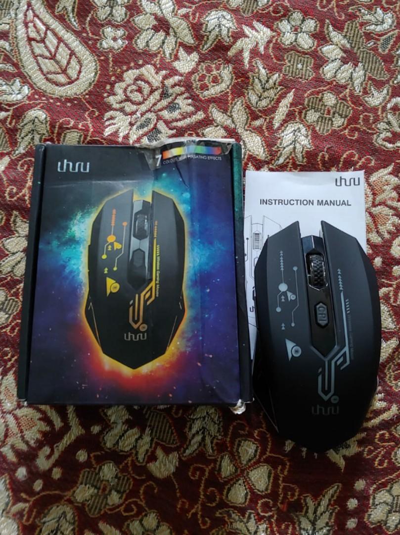 UHURU Wireless Gaming Mouse Rechargeable, 電腦＆科技, 電腦周邊及配件, 電腦滑鼠及相關產品 on ...