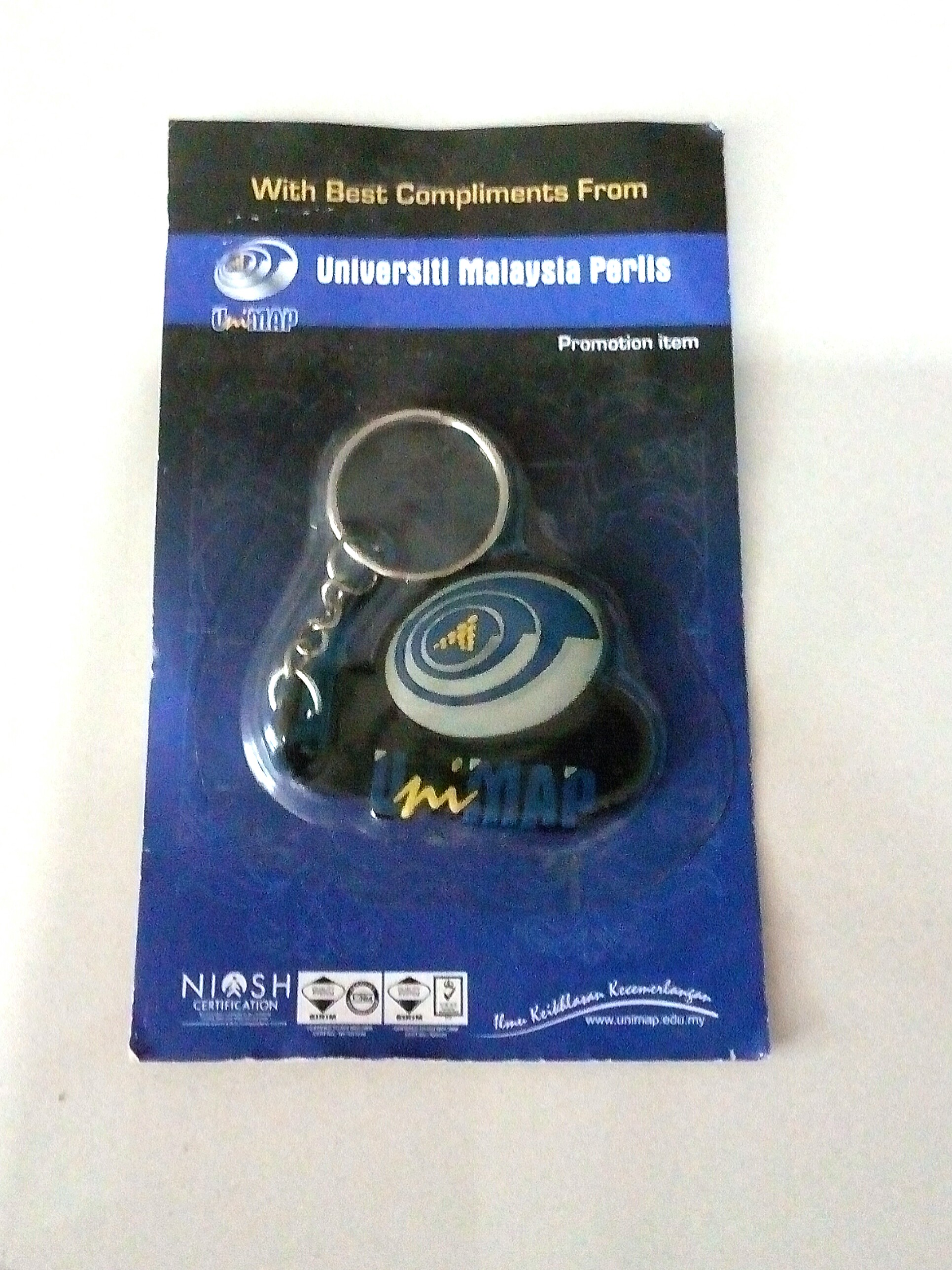 Universiti Malaysia Perlis souvenir keychain, Hobbies & Toys, Stationery & Craft, Handmade Craft ...