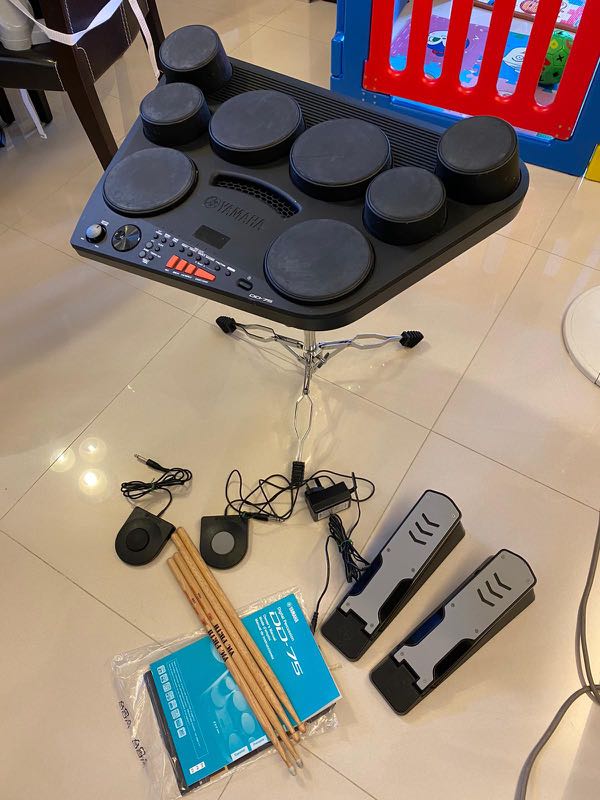 Yamaha DD-75 Portable Digital Drum Set (with KU100 & HH40) 電子鼓, 興趣及遊戲 ...