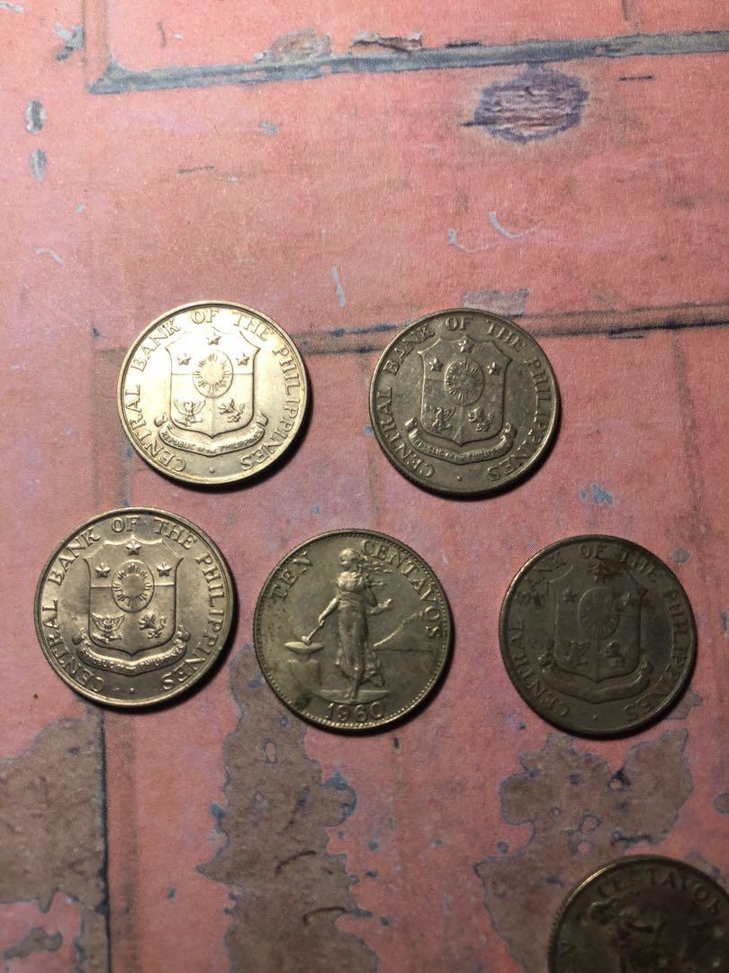 1960 Old Coin Philippine 10 Centavo coins, Hobbies & Toys, Memorabilia ...