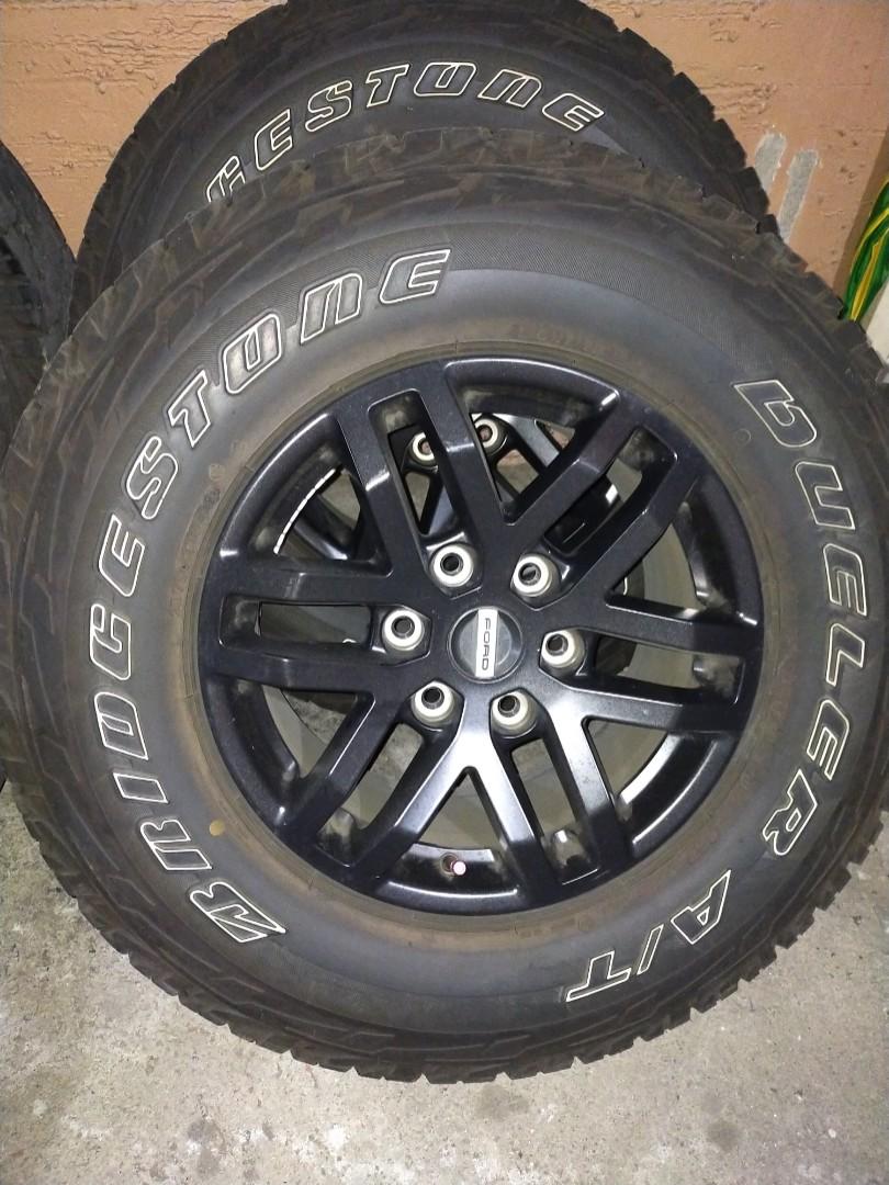 Ford Ranger Raptor mags and Bridgestone AT tires, Car Parts ...