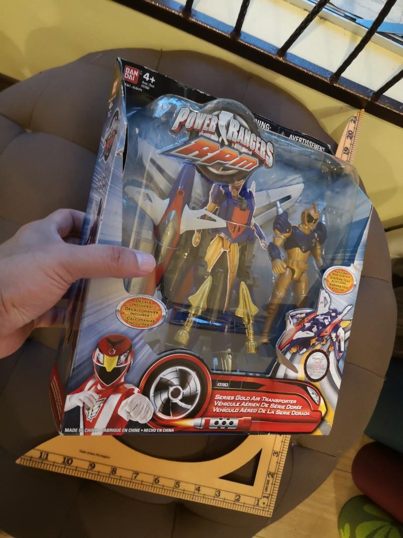 Bandai US 2009 Power Rangers MMPR RPM Series Gold Transporter Auxiliary ...