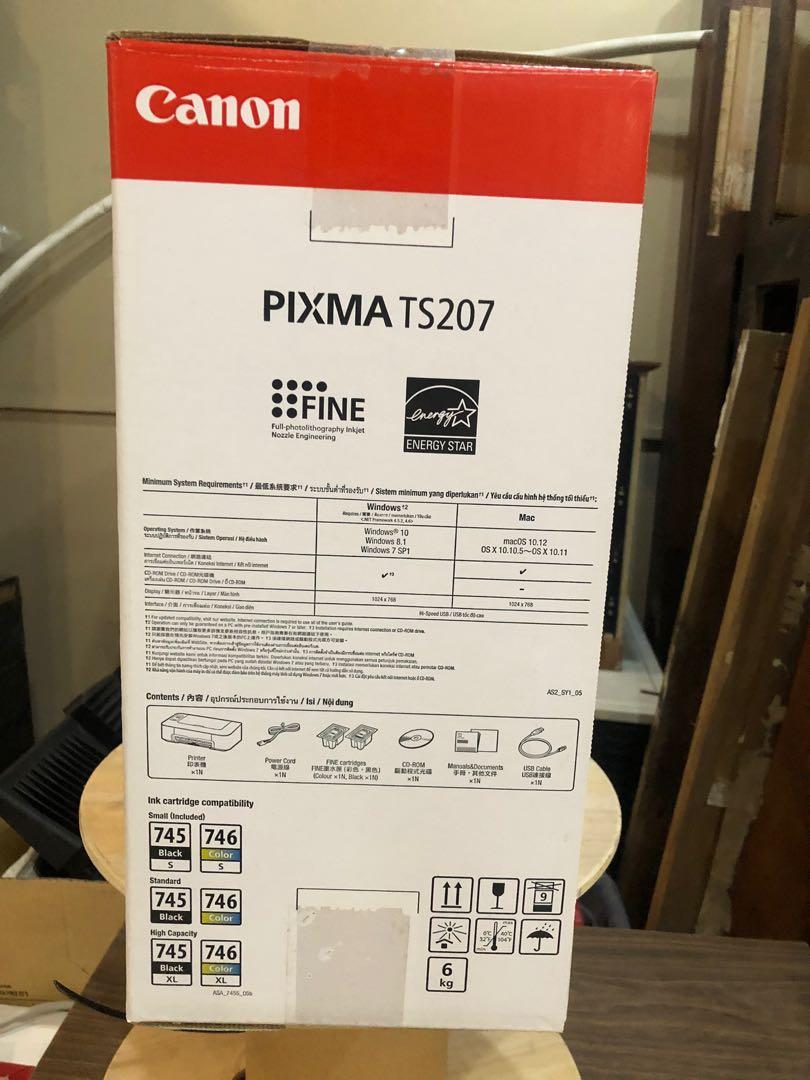 Canon Pixma TS207 Printer, Computers & Tech, Printers, Scanners ...