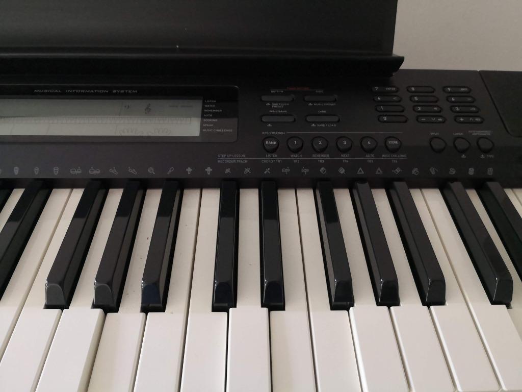 Casio CDP-200R Keyboard with CS-43P stand + stool + custom-made dust ...