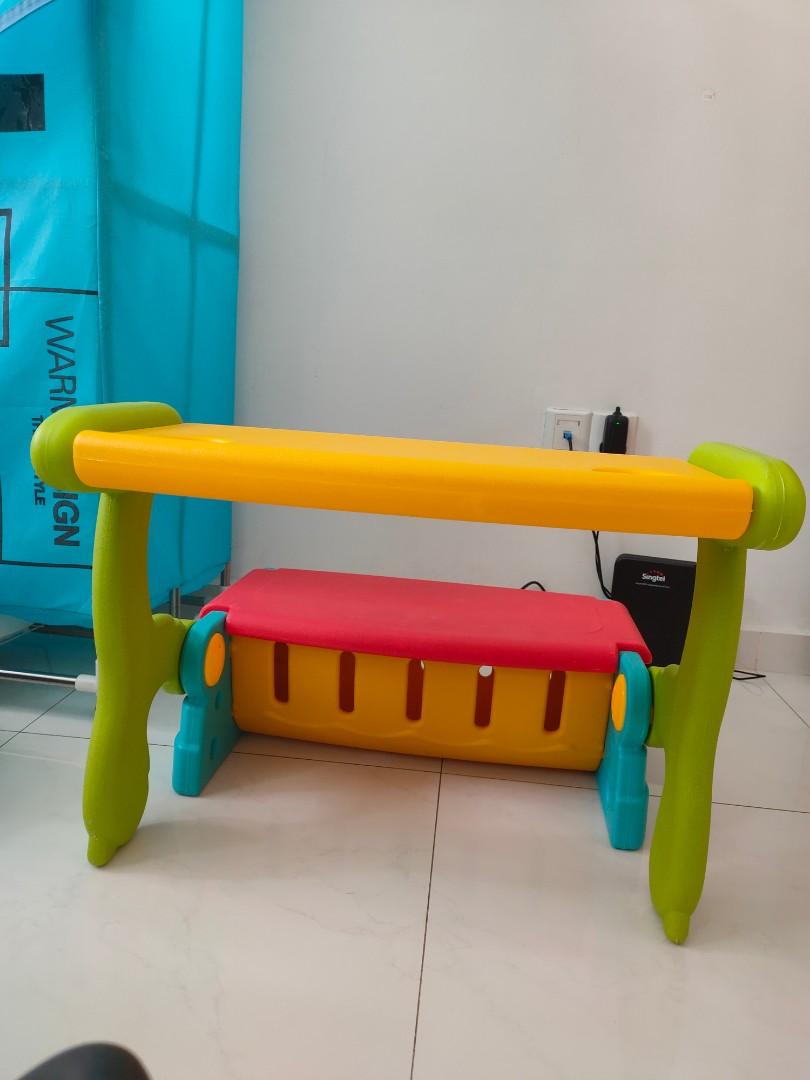Colourful bench and table for kids, Babies & Kids, Baby Nursery & Kids ...