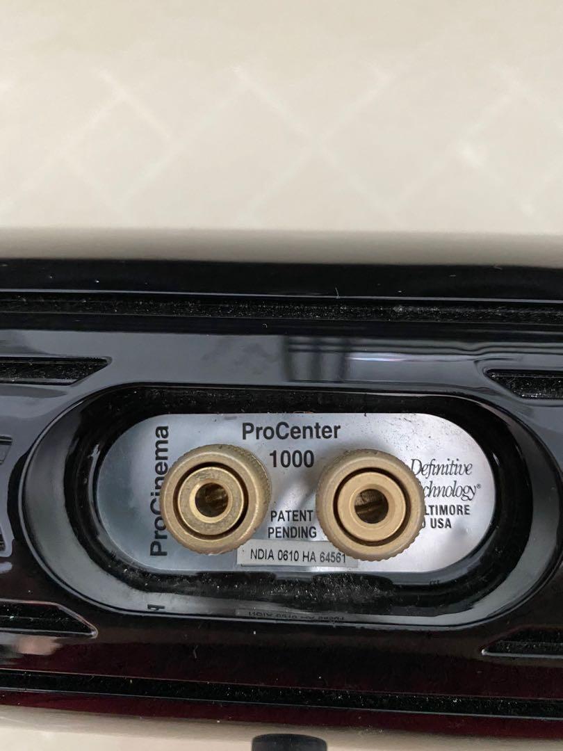 Definitive Technology ProCinema ProCenter 2000, 1000 & 600 Speakers ...