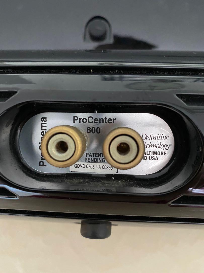 Definitive Technology ProCinema ProCenter 2000, 1000 & 600 Speakers ...