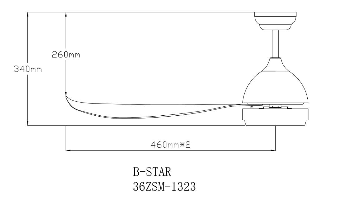 Fanco Ceiling Fan B-Star, Furniture & Home Living, Lighting & Fans ...
