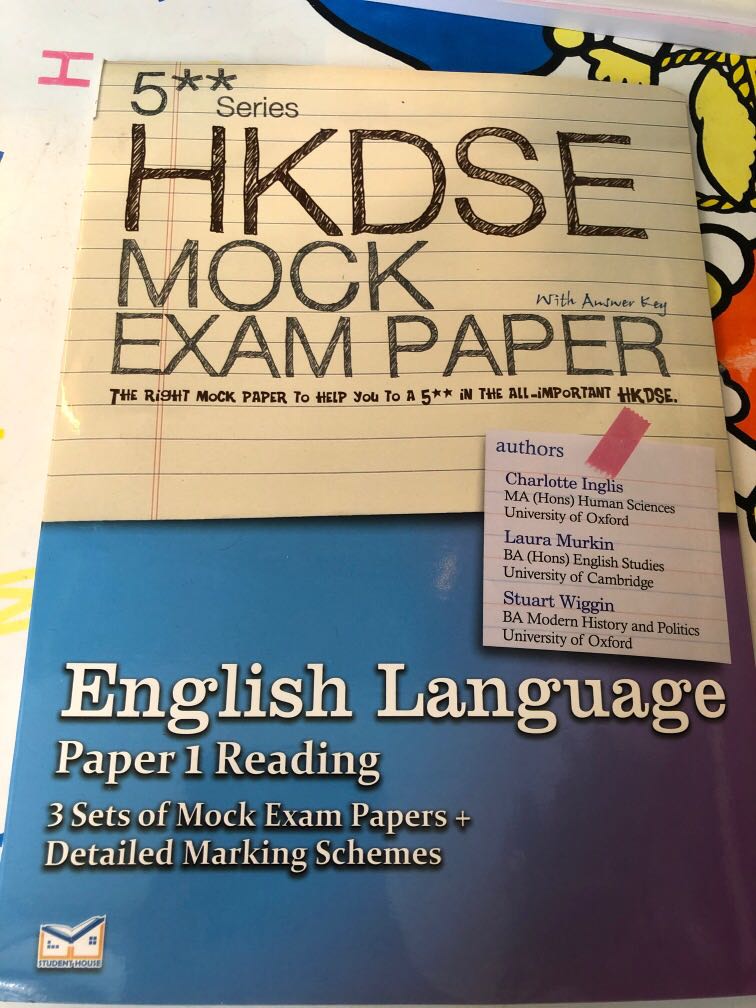 Hkdse_English mock exam paper_paper one, 教科書 - Carousell Hkdse_English mock exam paper_paper one, 教科書 - Carousell