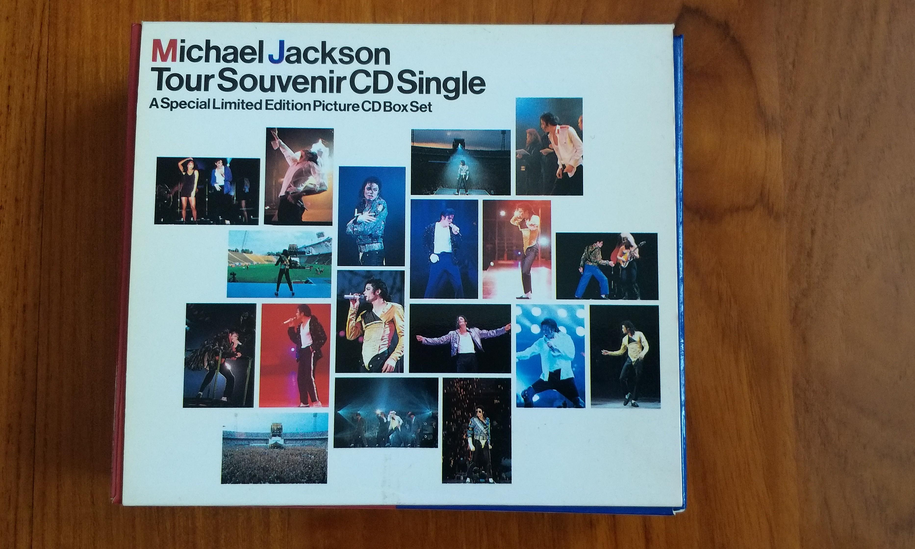 Michael Jackson Tour Souvenir 日本版 Japan 5 CD Single Boxset Thriller Bad ...