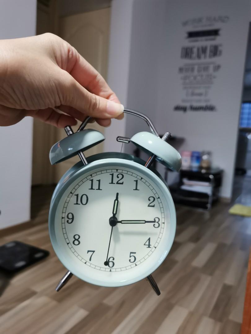 Miniso Alarm Clock in Pastel Green, Furniture & Home Living, Furniture ...