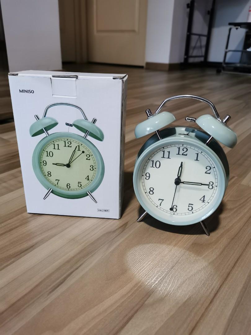 Miniso Alarm Clock in Pastel Green, Furniture & Home Living, Furniture ...