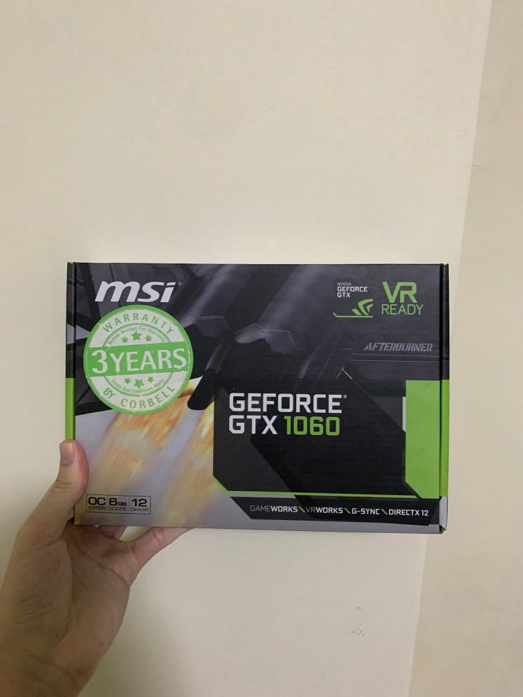 MSI - Geforce Gtx 1060 6GB/ Single Fan, Computers & Tech, Parts ...