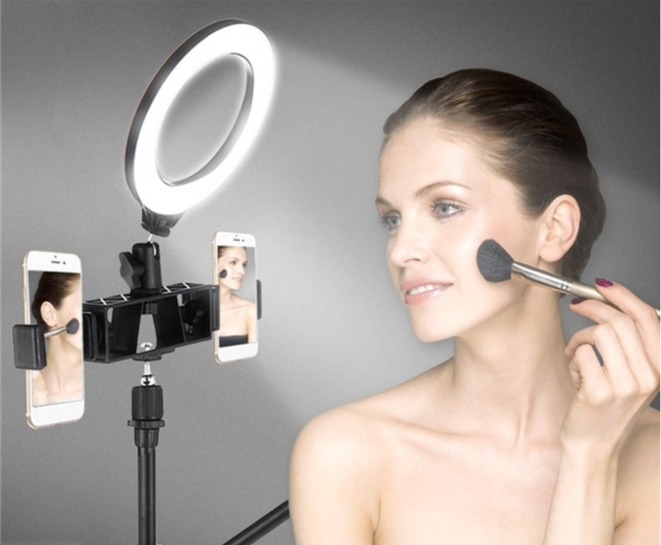 (N) 6" inch LED Ring Light Multi Position Fill Light Live Broadcasting ...