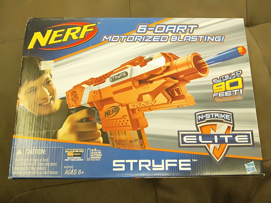 Nerf stryfe (orange), Hobbies & Toys, Toys & Games on Carousell