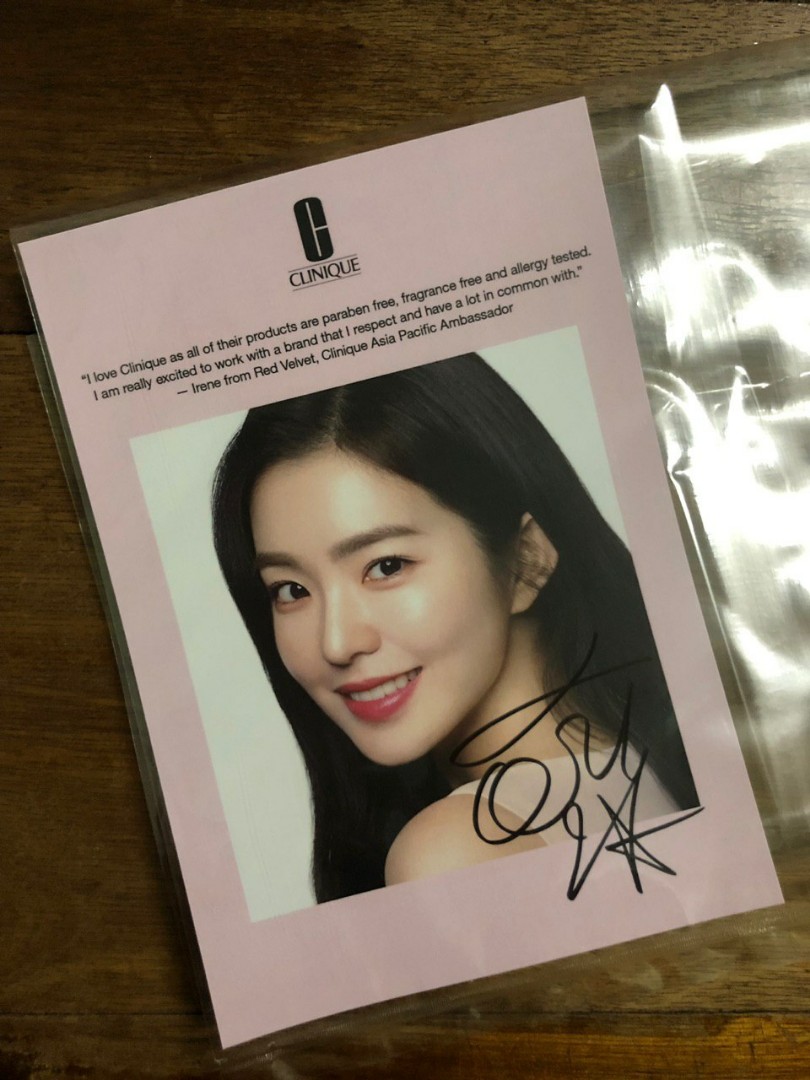 Original signature of Irene from Red Velvet, Hobbies & Toys ...