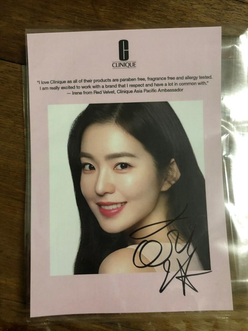Original signature of Irene from Red Velvet, Hobbies & Toys ...