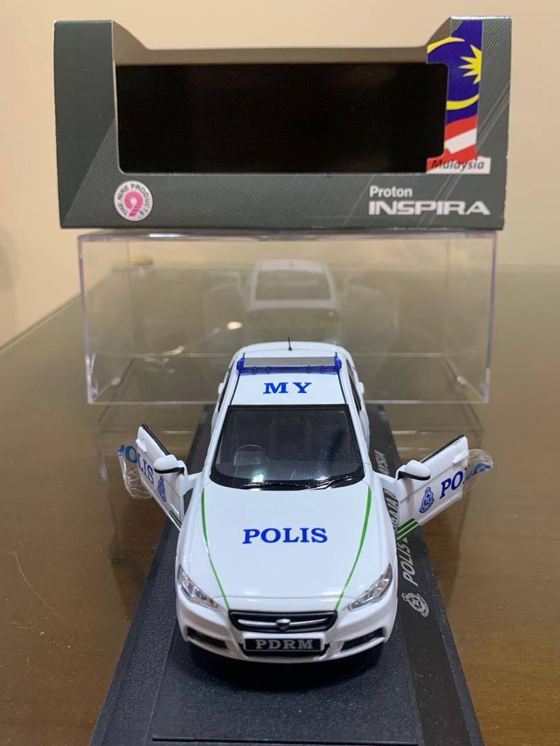 PDRM Polis Diraja Malaysia Proton Inspira Die Cast Model Car Scale 1:32 ...
