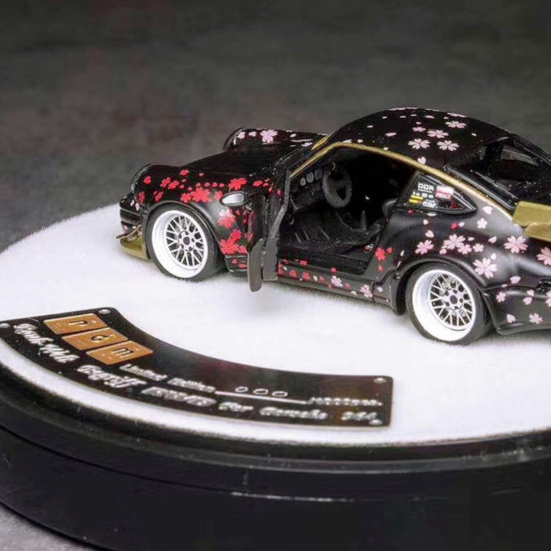 PGM Model: 1/64 Rauh-Welt Porsche RWB 964 Black Cherry Blossom (Luxury ...