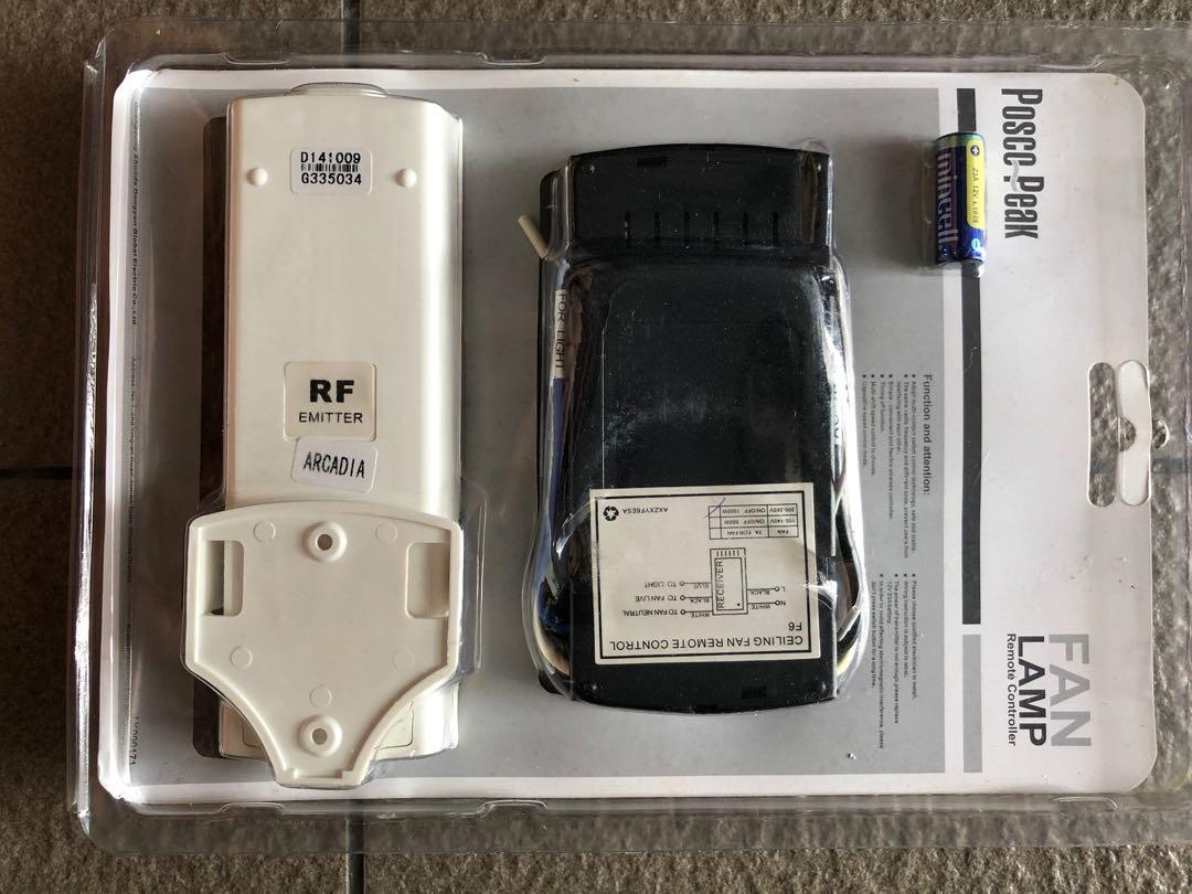 Posco Peak fan lamp remote controller F6, Furniture & Home Living ...