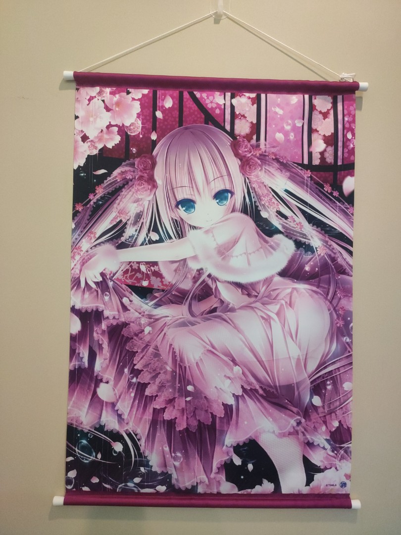 Premium Anime Wall Scroll by Japanese Illustrator 77 X 52 cm, Hobbies ...
