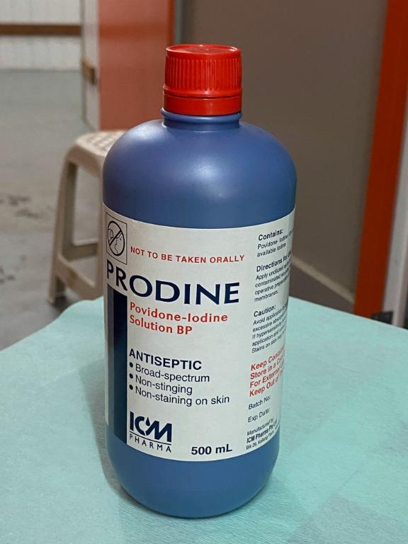 Prodine Povidone- Iodine Solution 500ml, Health & Nutrition, Medical ...