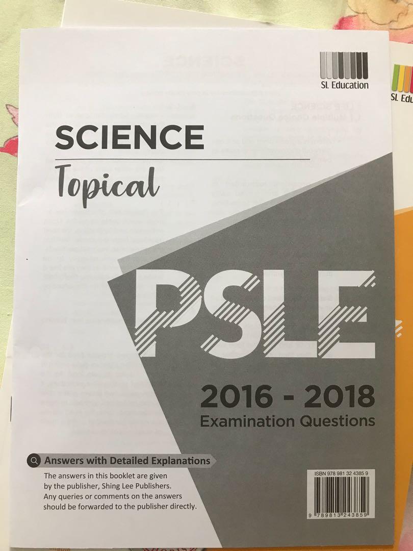 PSLE SCIENCE 2016-2018 with answer sheet, Hobbies & Toys, Books ...