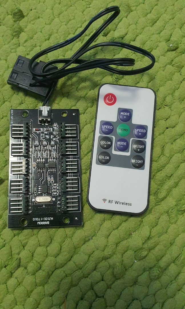 Barrow RGB Fan Controller + RF remote, Computers & Tech, Parts ...