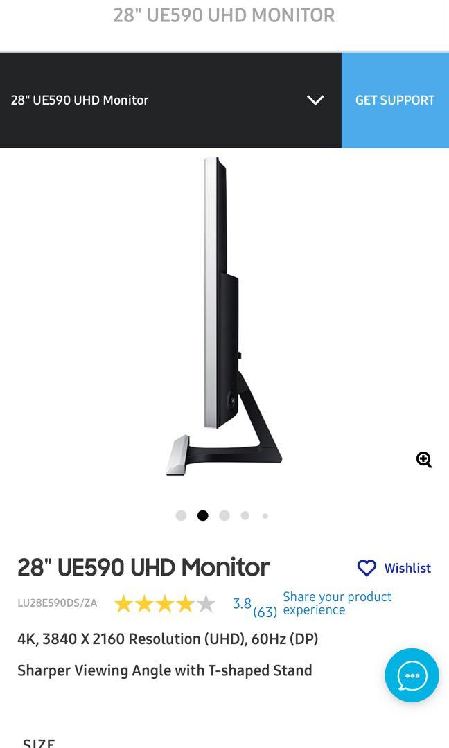 Samsung U28E590D 28-Inch Monitor, Computers & Tech, Parts & Accessories ...