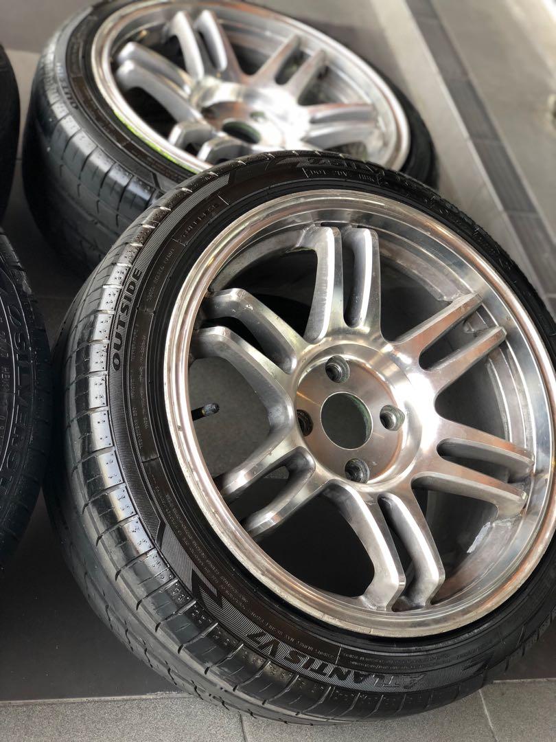 Sport Rim Enkei RPF1 Rota 17x9jj pcd114, Auto Accessories on Carousell