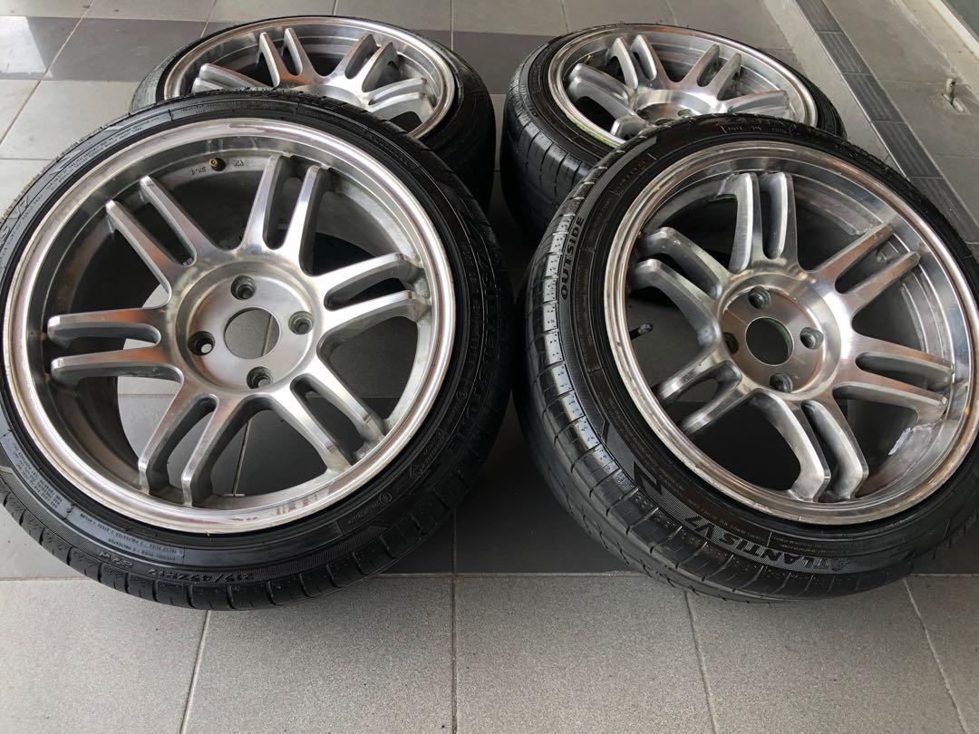 Sport Rim Enkei RPF1 Rota 17x9jj pcd114, Auto Accessories on Carousell