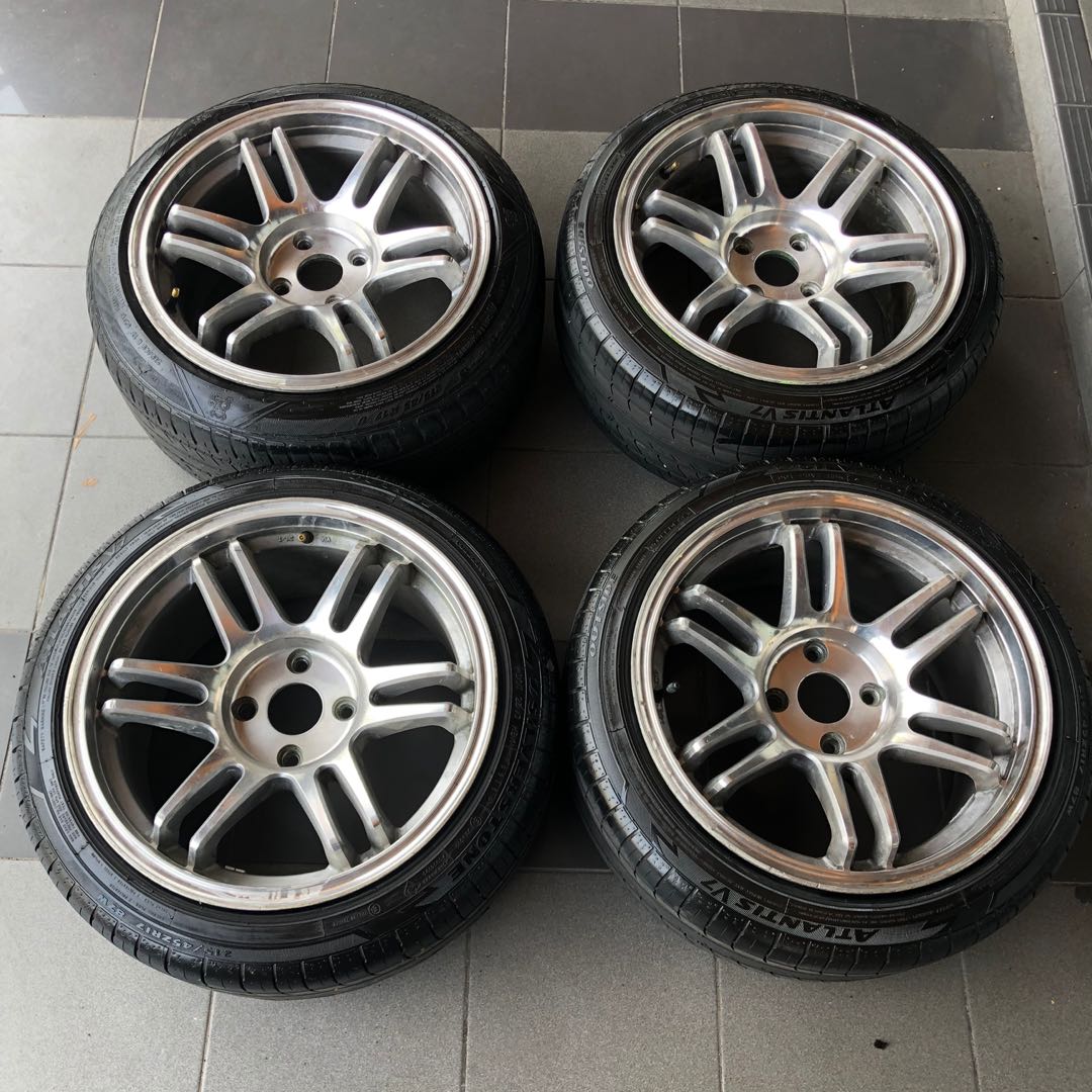 Sport Rim Enkei RPF1 Rota 17x9jj pcd114, Auto Accessories on Carousell