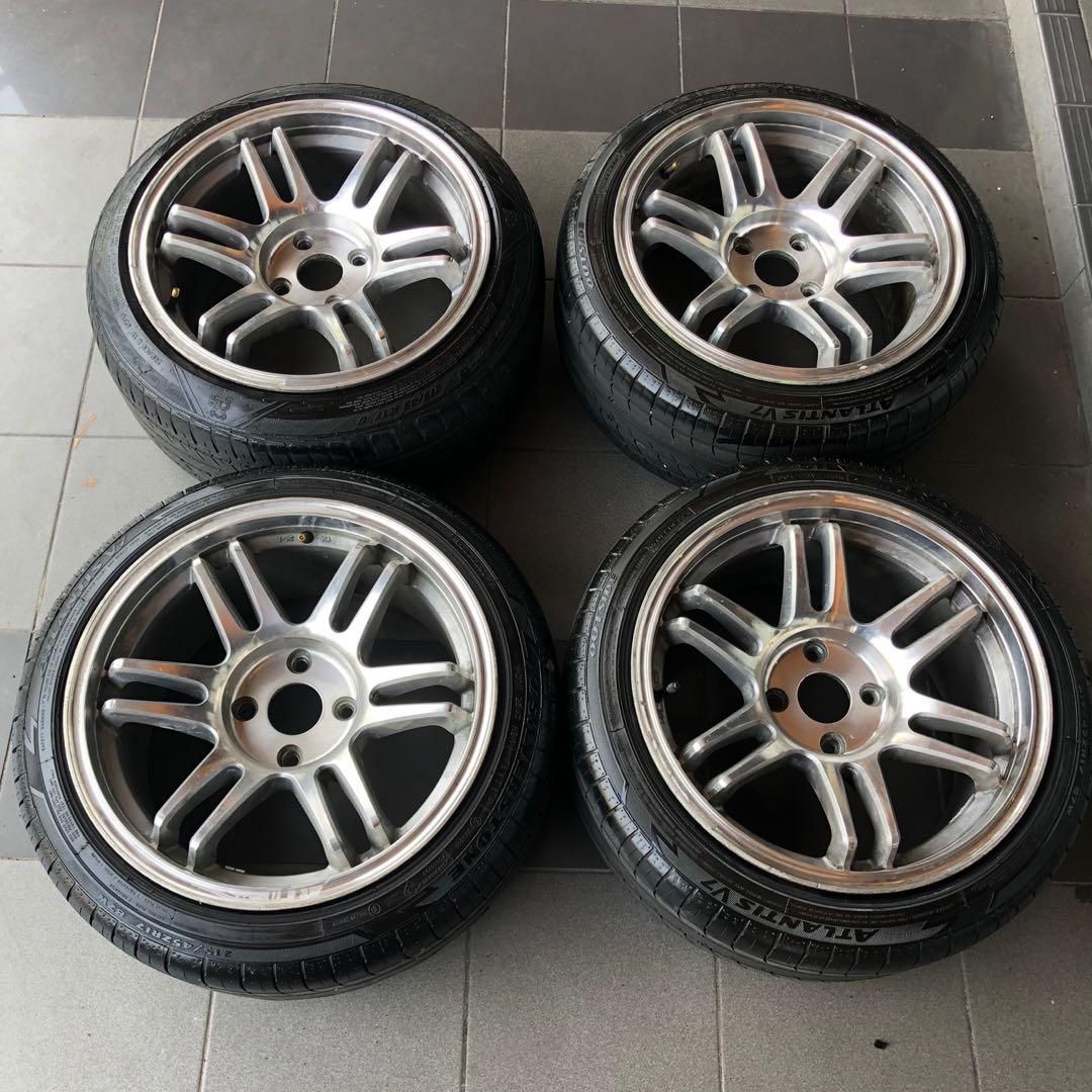 Sport Rim Enkei RPF1 Rota 17x9jj pcd114, Auto Accessories on Carousell