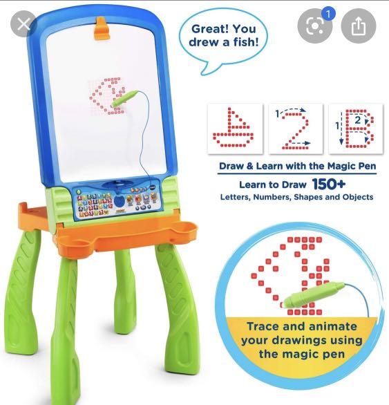 VTech DigiArt Creative Easel! LEARN ABC Alphabet 95% new, 兒童＆孕婦用品, 嬰兒玩具 ...
