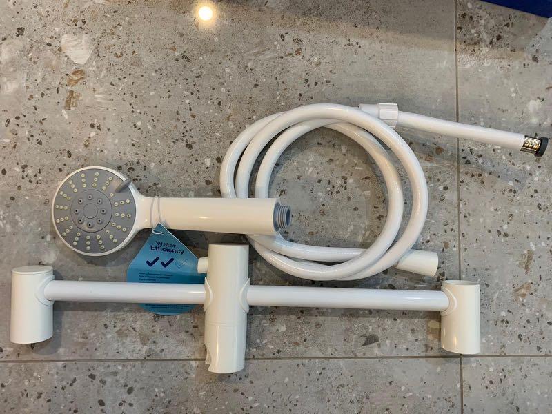 White shower set, Everything Else on Carousell