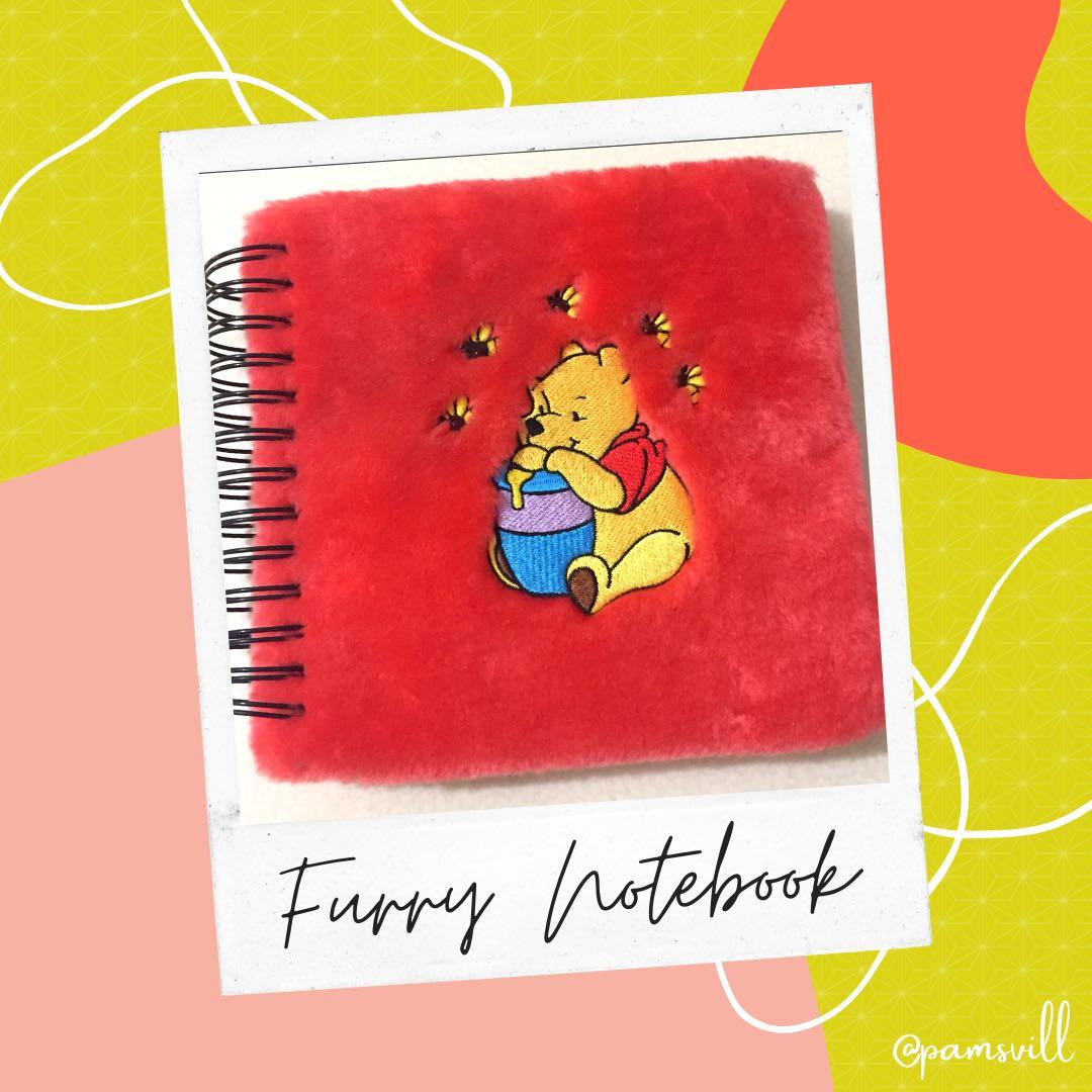 Winnie the Pooh Furry Notebook, Hobbies & Toys, Stationary & Craft ...