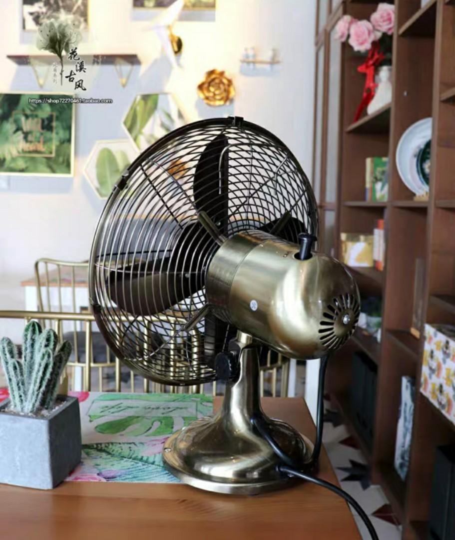 12" Retro table fan, Furniture & Home Living, Lighting & Fans, Fans on ...