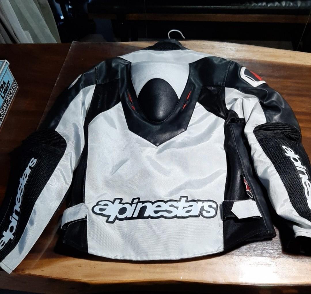 Alpinestars Leather Jacket, Motorcycles, Motorcycle Apparel on Carousell