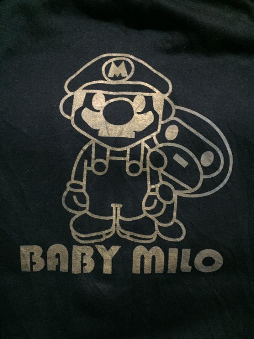 Bape Baby Milo x Super Mario hoodie (off), Men's Fashion, Coats ...