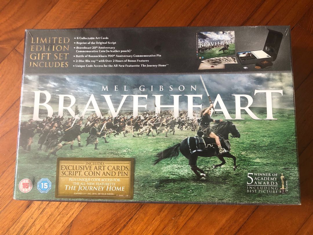 Braveheart Blu-ray Limited Edition Gift Set, Hobbies & Toys, Music ...