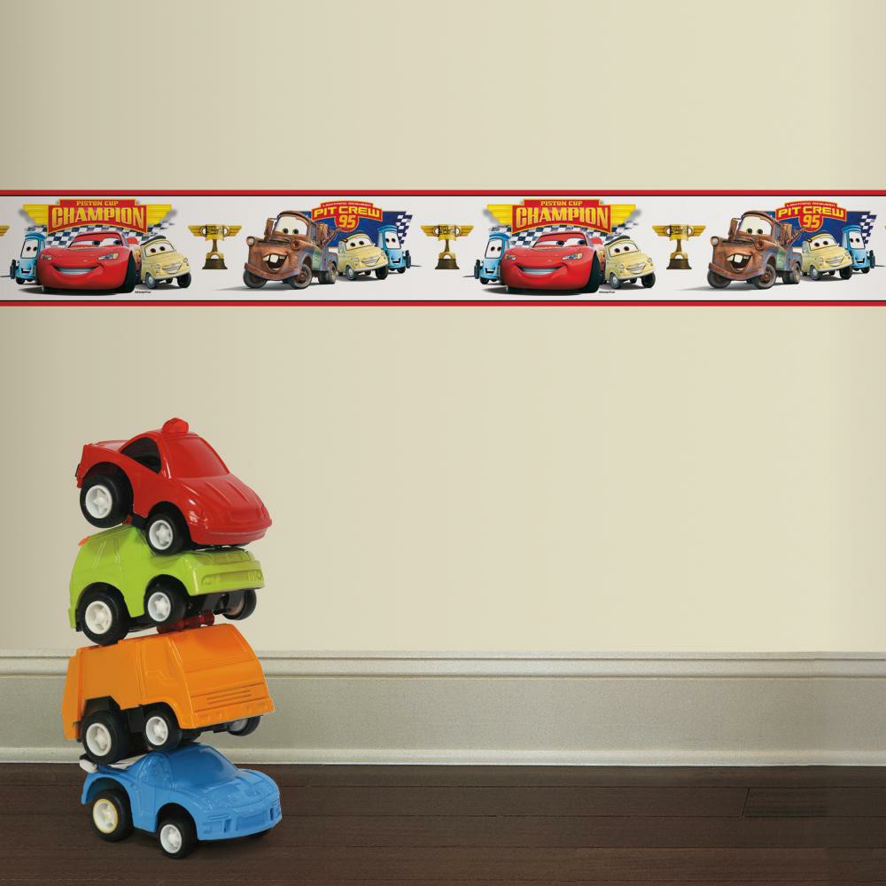 CARS MCQUEEN Border wall sticker, Hobbies & Toys, Toys & Games on Carousell