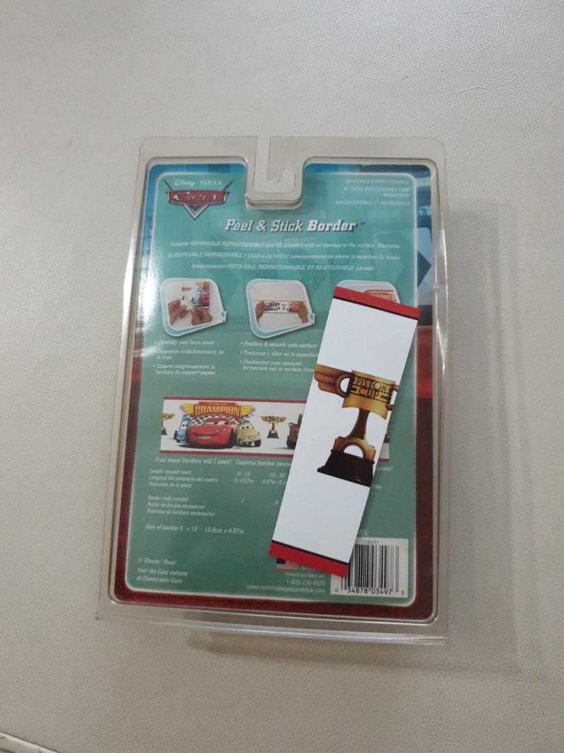 CARS MCQUEEN Border wall sticker, Hobbies & Toys, Toys & Games on Carousell