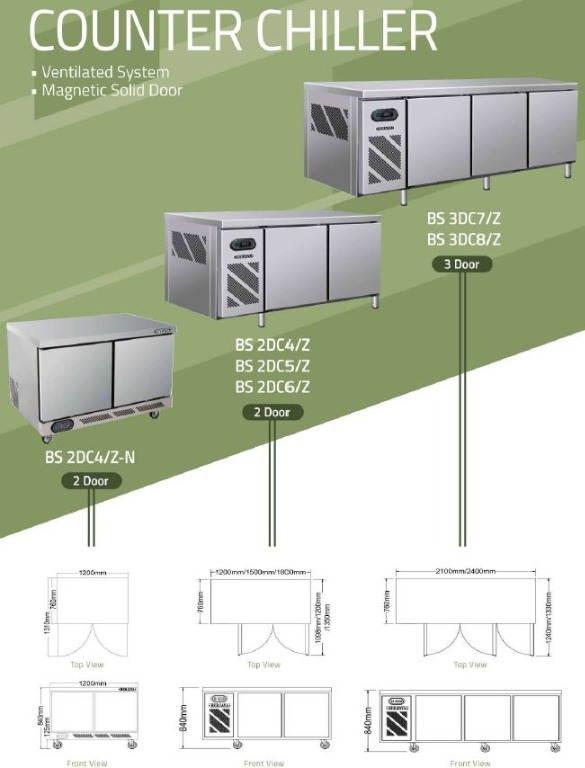 Counter Chiller Freezer, TV & Home Appliances, Kitchen Appliances ...
