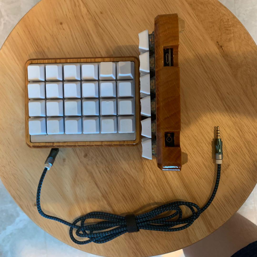 Custom Wooden Split Planck Keyboard, Computers & Tech, Parts ...