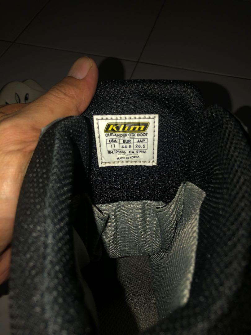 (D30) Klim Outlander GTX Motorcycle Boots, Motorcycles, Motorcycle ...