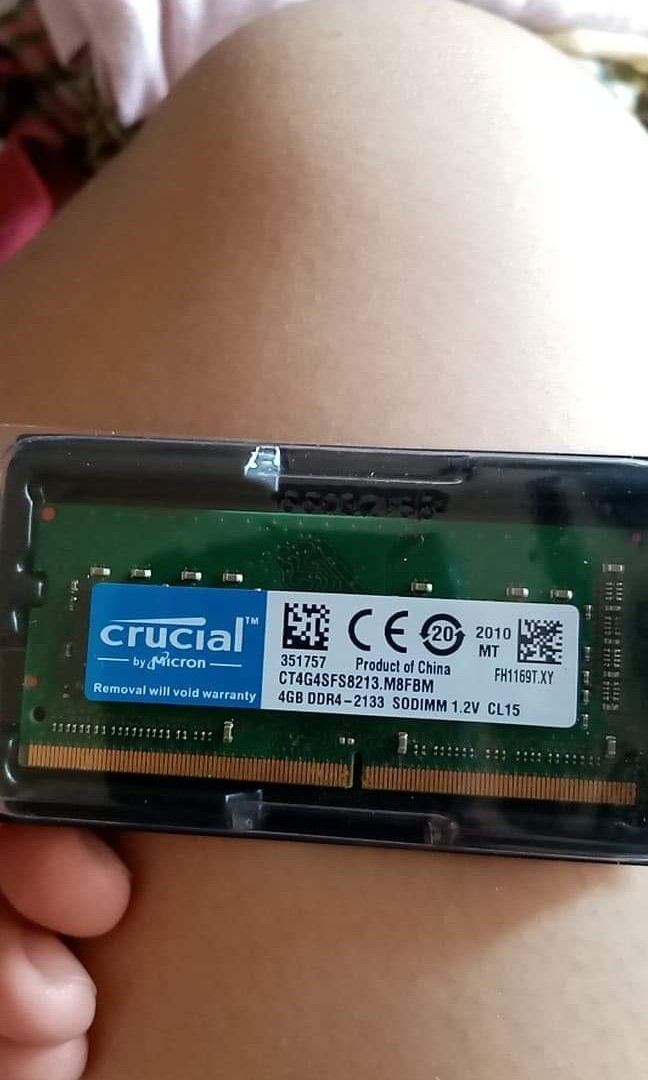 DDR4 4gb RAM - New - Crucial Brand, Computers & Tech, Laptops ...